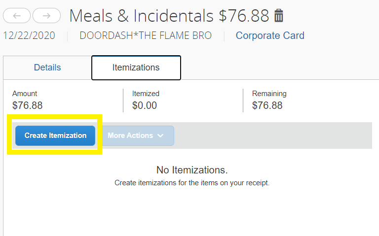Budget & Finance Knowledge Base - How to Itemize a Travel ...