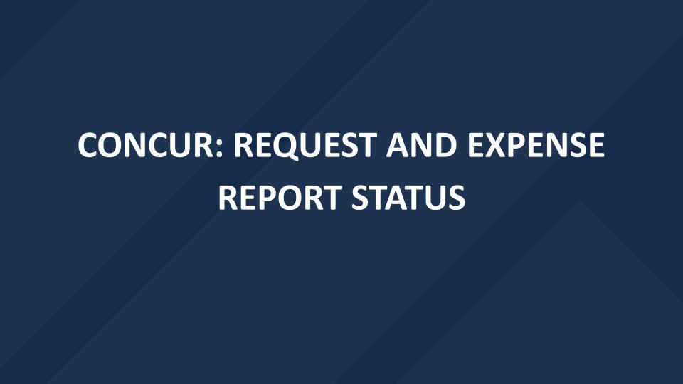 - How to Check the Status of a Concur Request and Expense Report ...