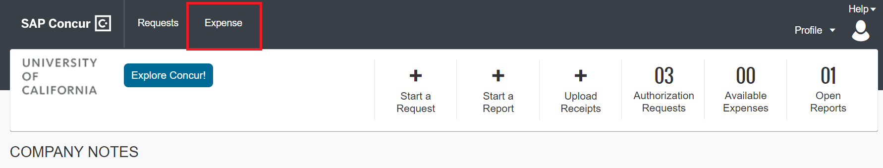 Budget & Finance Knowledge Base - How to Check the Status of a Concur ...