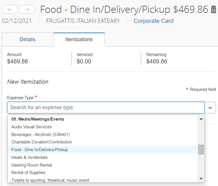 Budget & Finance Knowledge Base - How to Itemize a Travel ...