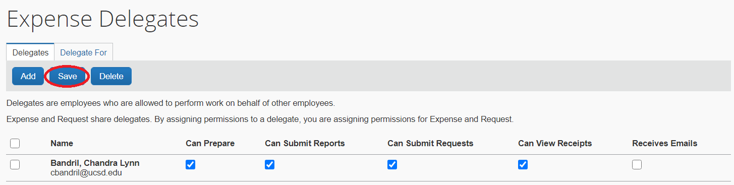 Budget & Finance Knowledge Base - How to Remove Delegate Email ...