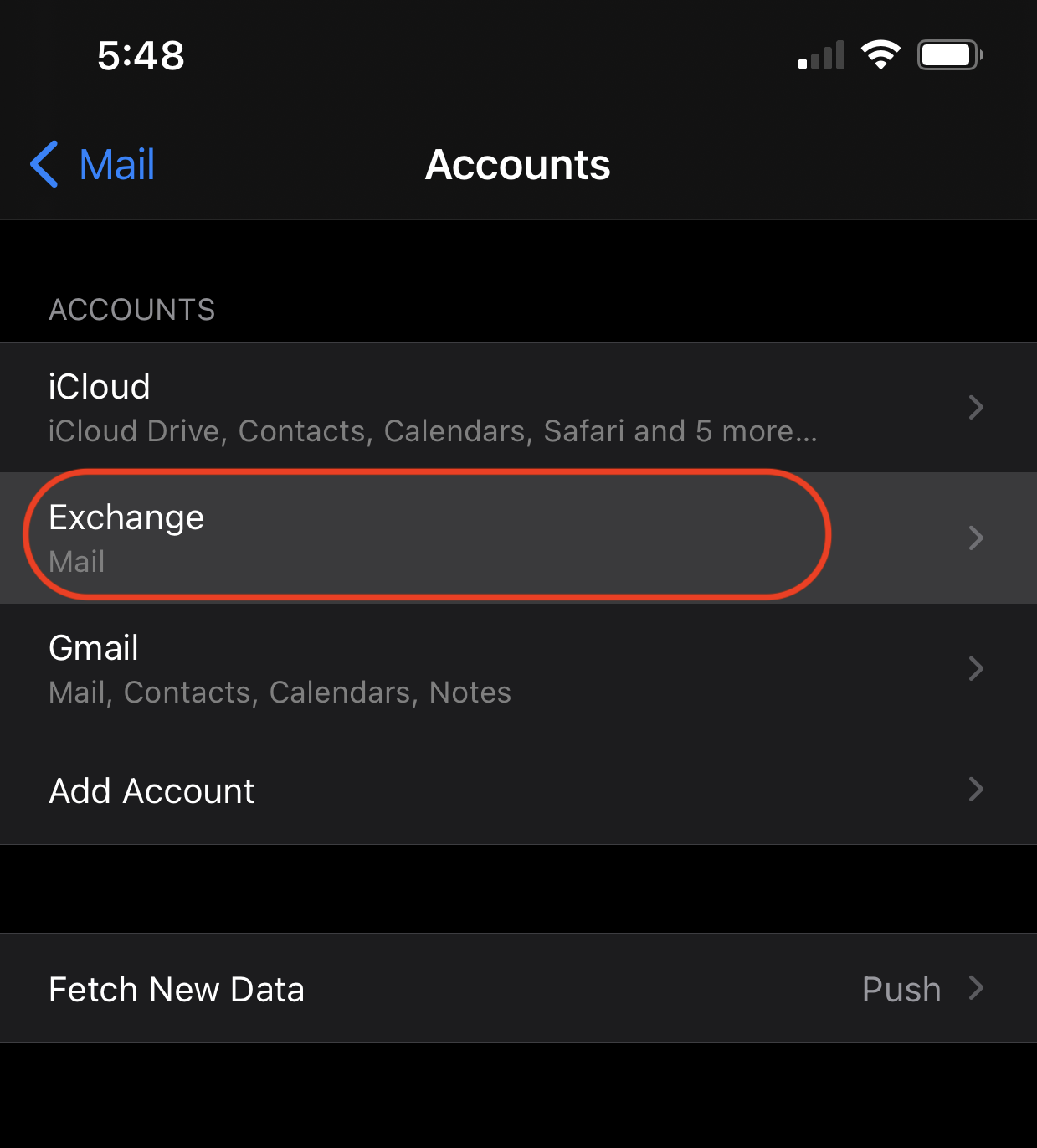 IT Services - Deleting Office 365 Exchange Account from IOS Mail App - Information Technology