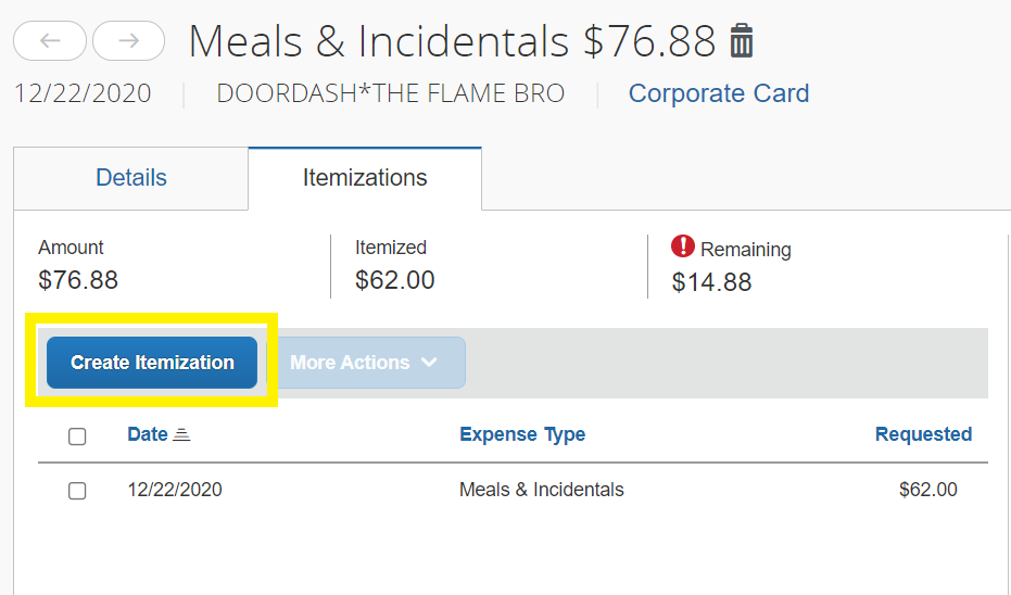 Budget & Finance Knowledge Base - How to Itemize a Travel ...