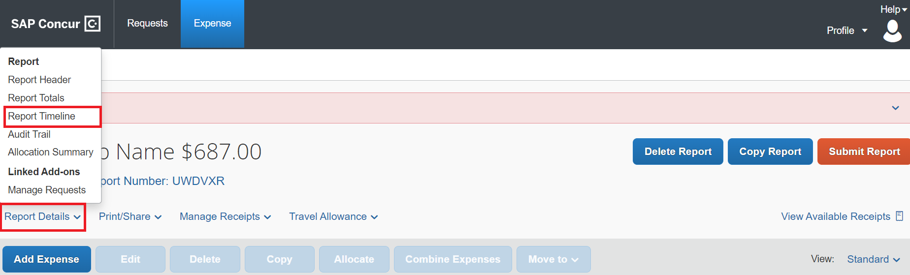 Budget & Finance Knowledge Base - How to Check the Status of a Concur ...