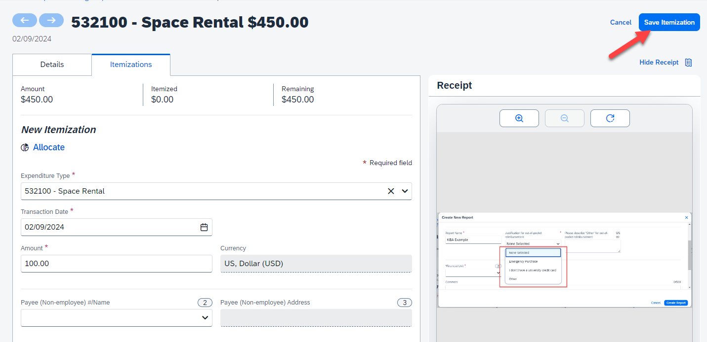 Budget & Finance Knowledge Base - How to Itemize a Travel ...