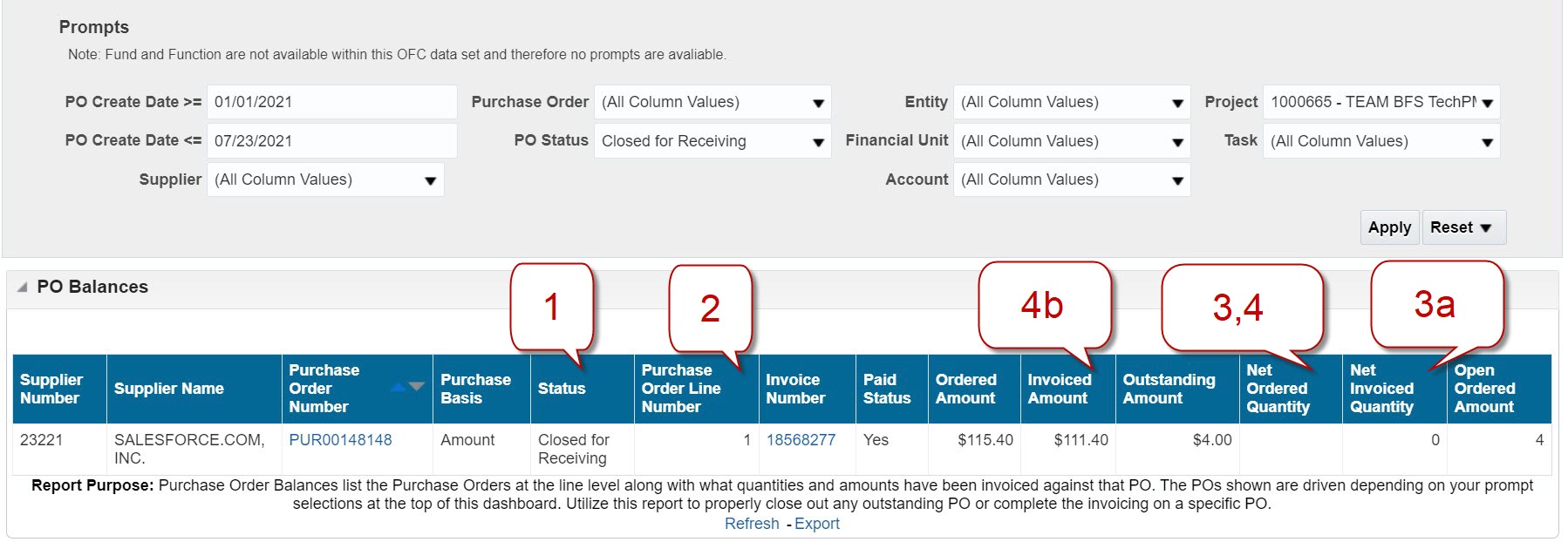 Budget & Finance Knowledge Base - How to Lift PO Commitments in OFC - Budget & Finance