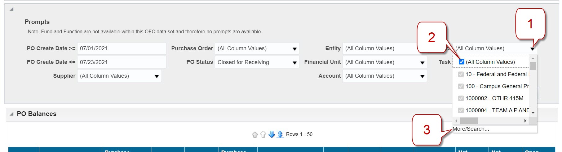 Budget & Finance Knowledge Base - How to Lift PO Commitments in OFC ...