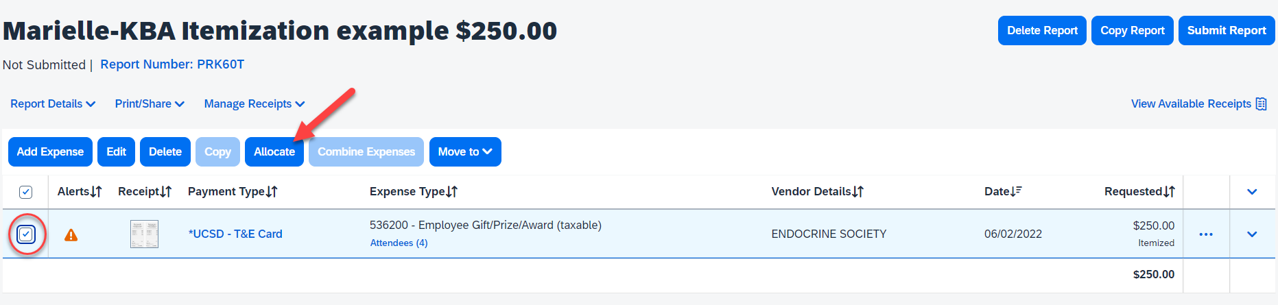 Budget & Finance Knowledge Base - How to Itemize a Travel ...